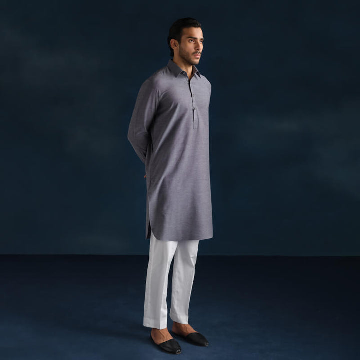 KURTA TROUSER-BEIGE – BareezeMan Pakistan